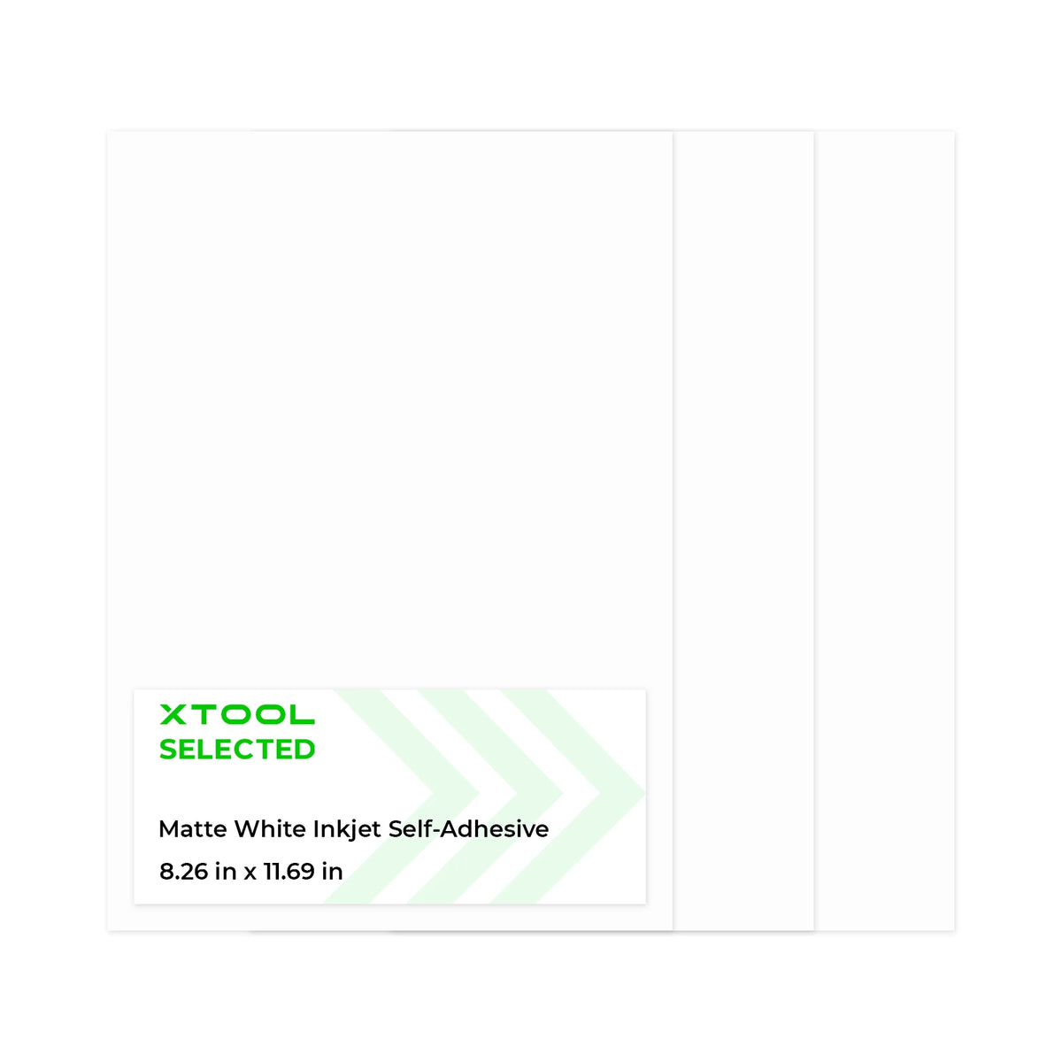 Papier Autocollant Blanc Mat xTool (25 pcs)