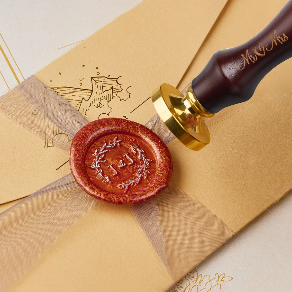 Ensemble de têtes de cachet de cire